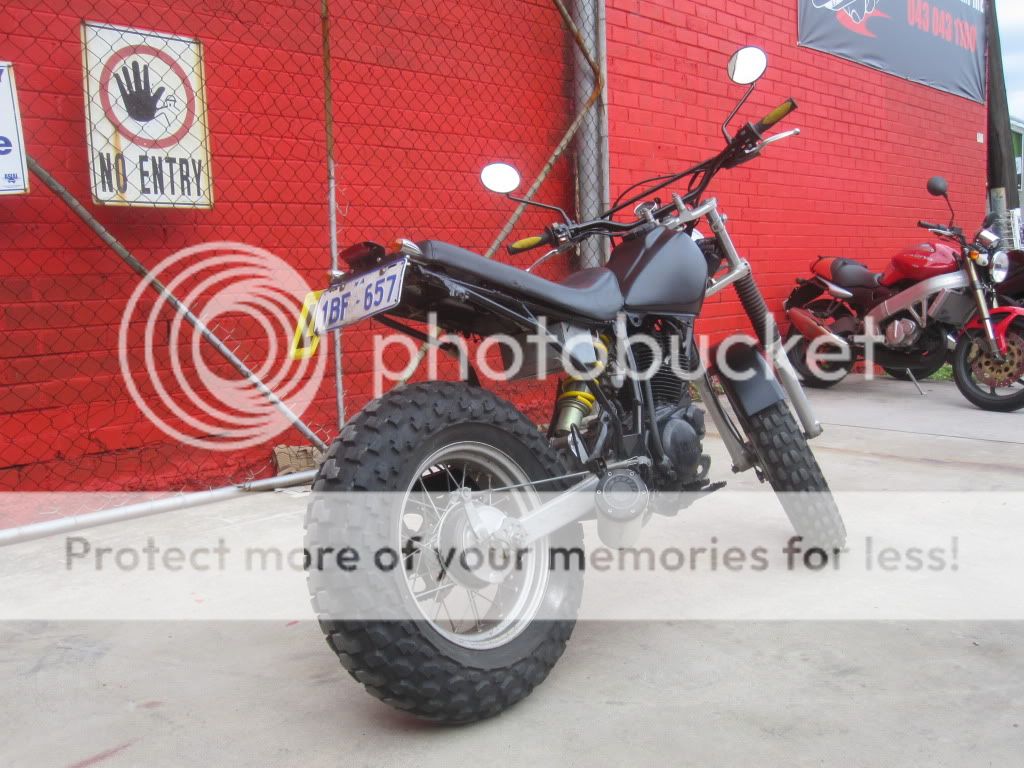 custom painted stock tw 200 tank | TW200 Forum