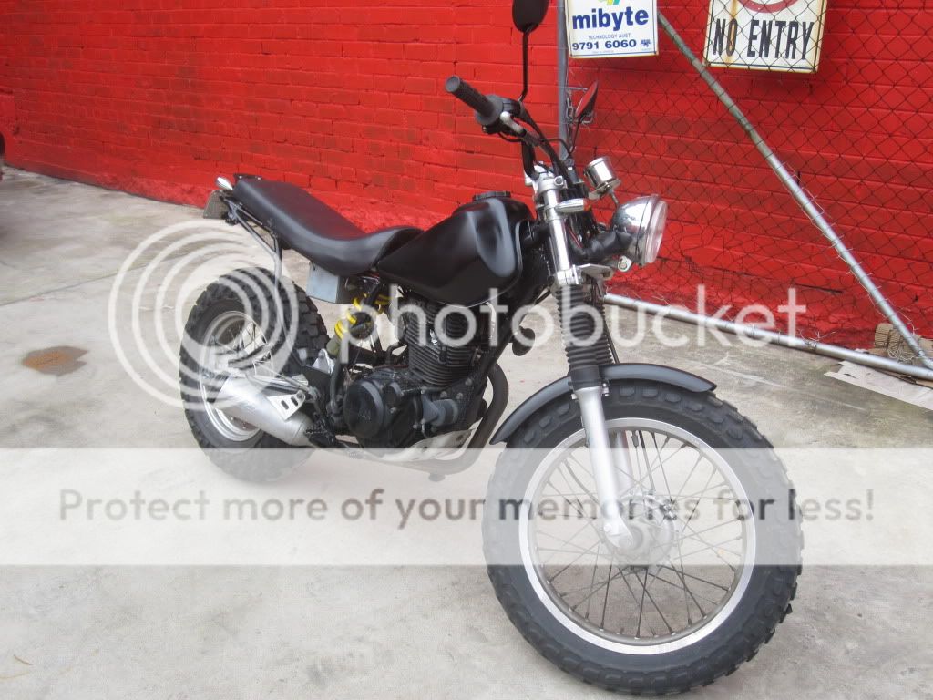 custom painted stock tw 200 tank | TW200 Forum